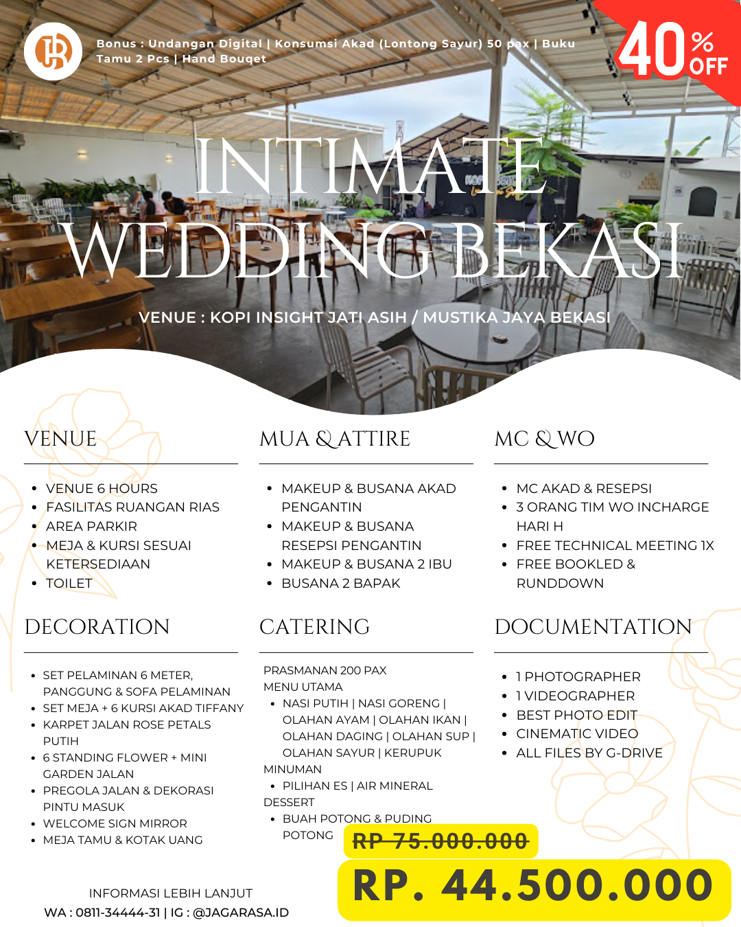 Paket Wedding Bekasi Murah dan Lengkap 2025