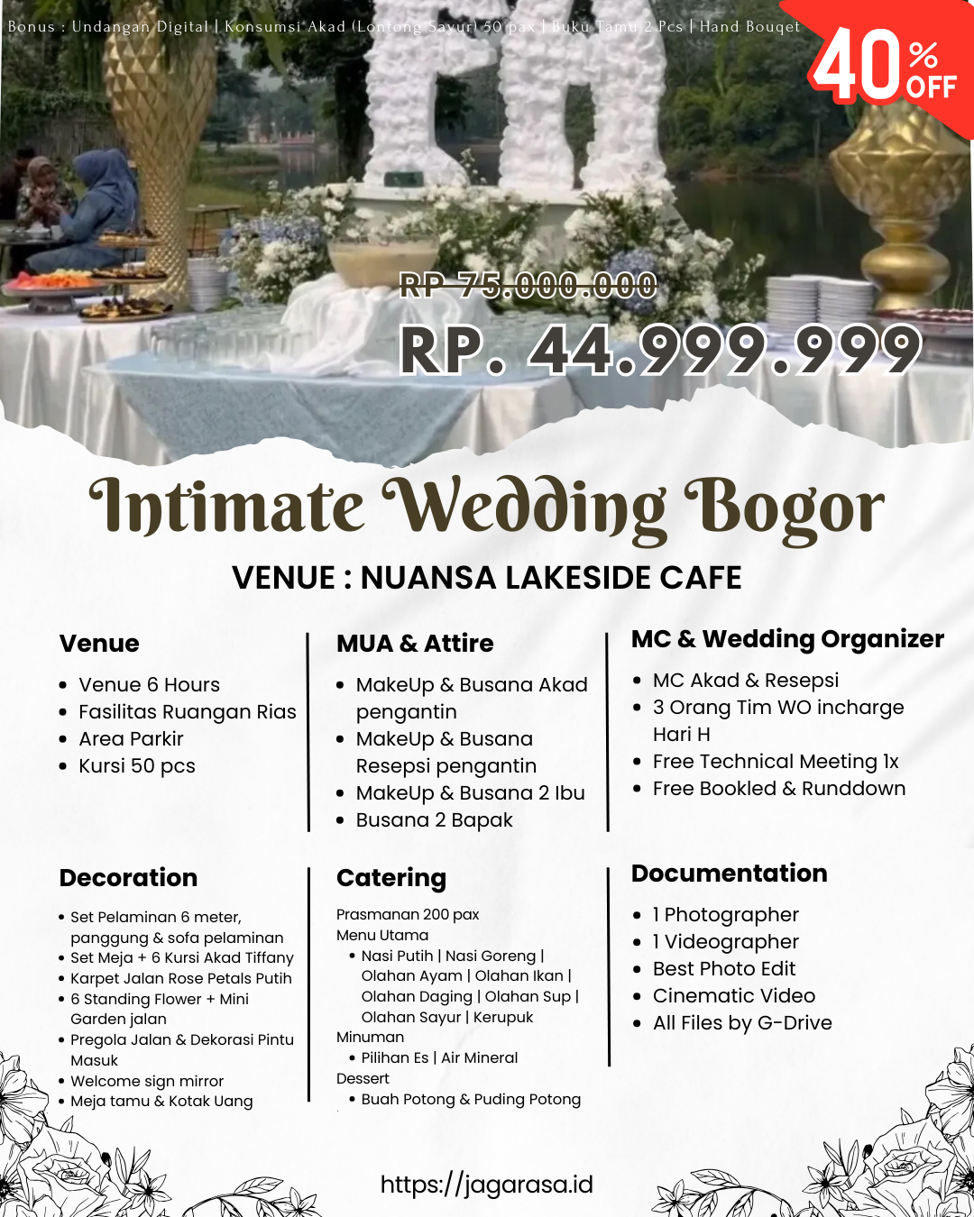 Paket Wedding Bogor Murah dan Lengkap 2025